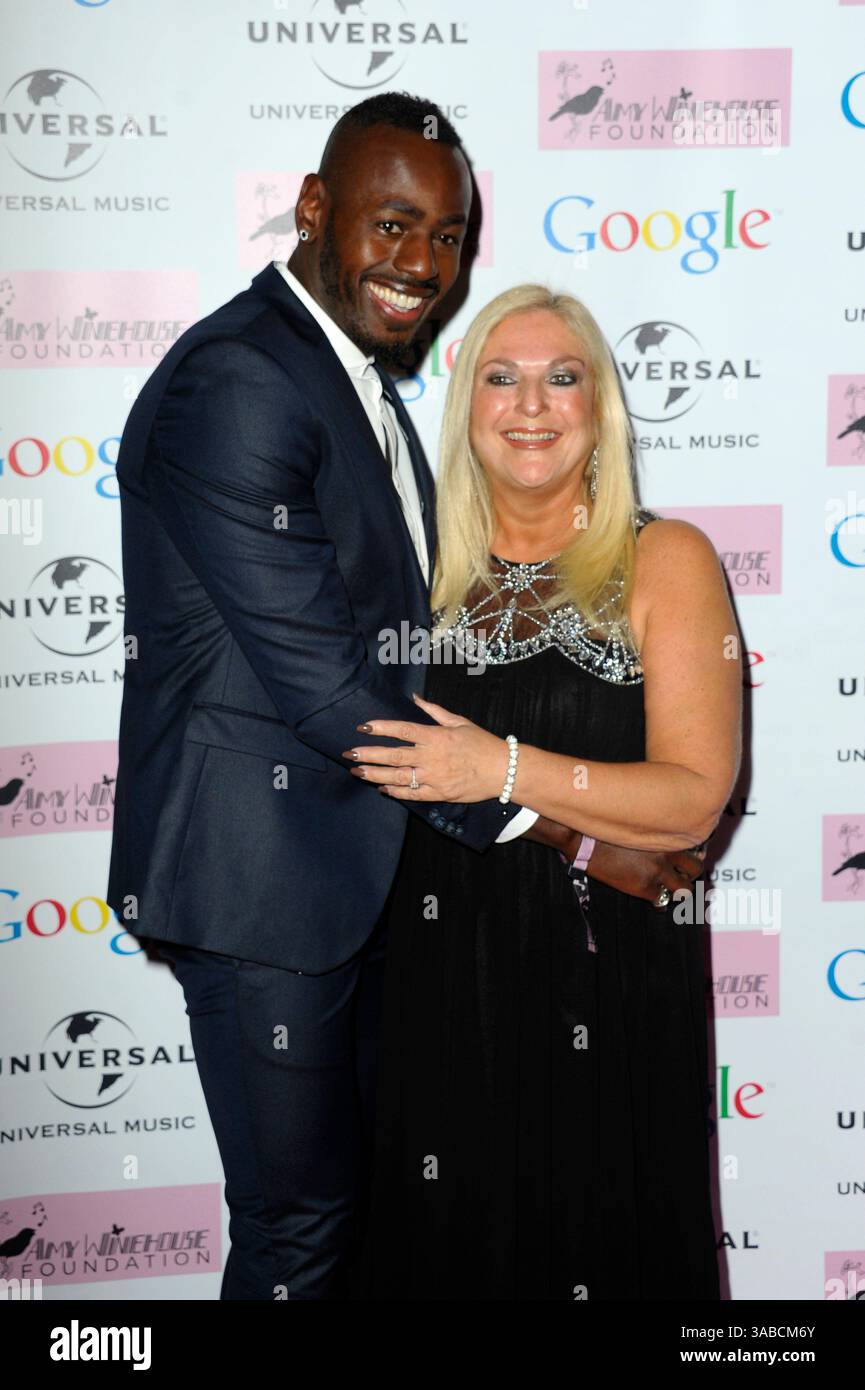 Vanessa Feltz; Ben Ofoedu attends the Amy Winehouse Foundation ball at ...