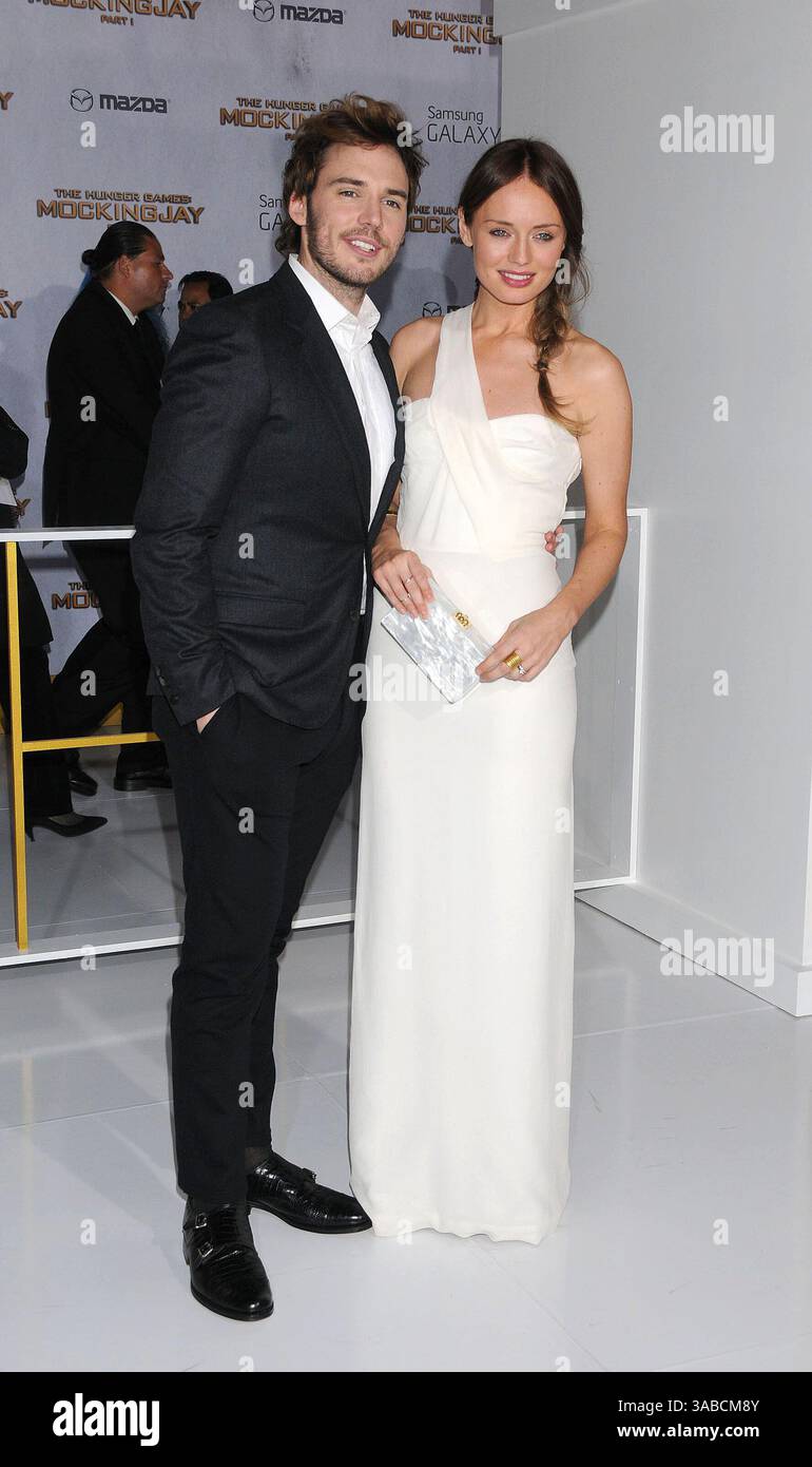 Sam Claflin, Laura Haddock at The Hunger Games 'Mockingjay Part 1 ...