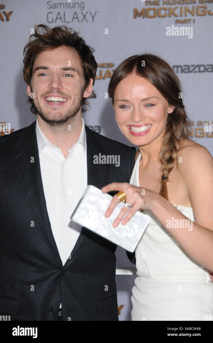 Sam Claflin, Laura Haddock at The Hunger Games 'Mockingjay Part 1 ...