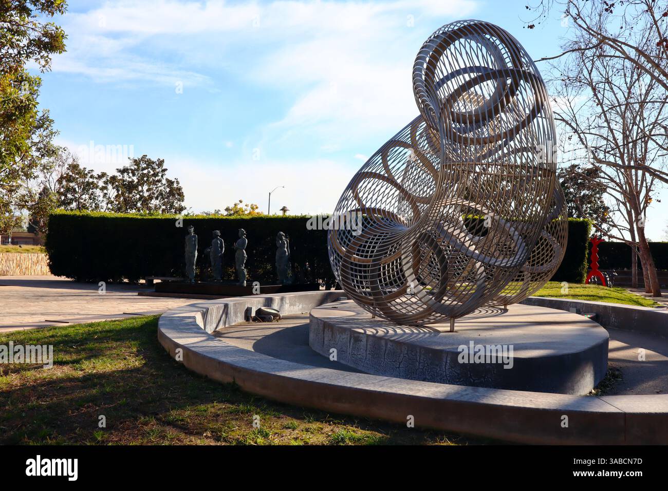 Cerritos (Los Angeles County), California: Public Art "Infinity," by ...