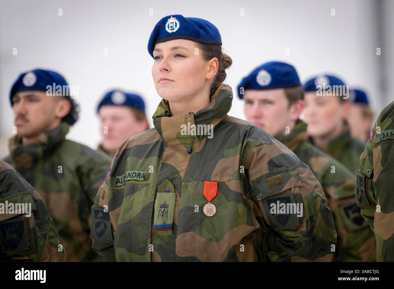 Målselv 20250402. Princess Ingrid Alexandra will be awarded the Army's ...
