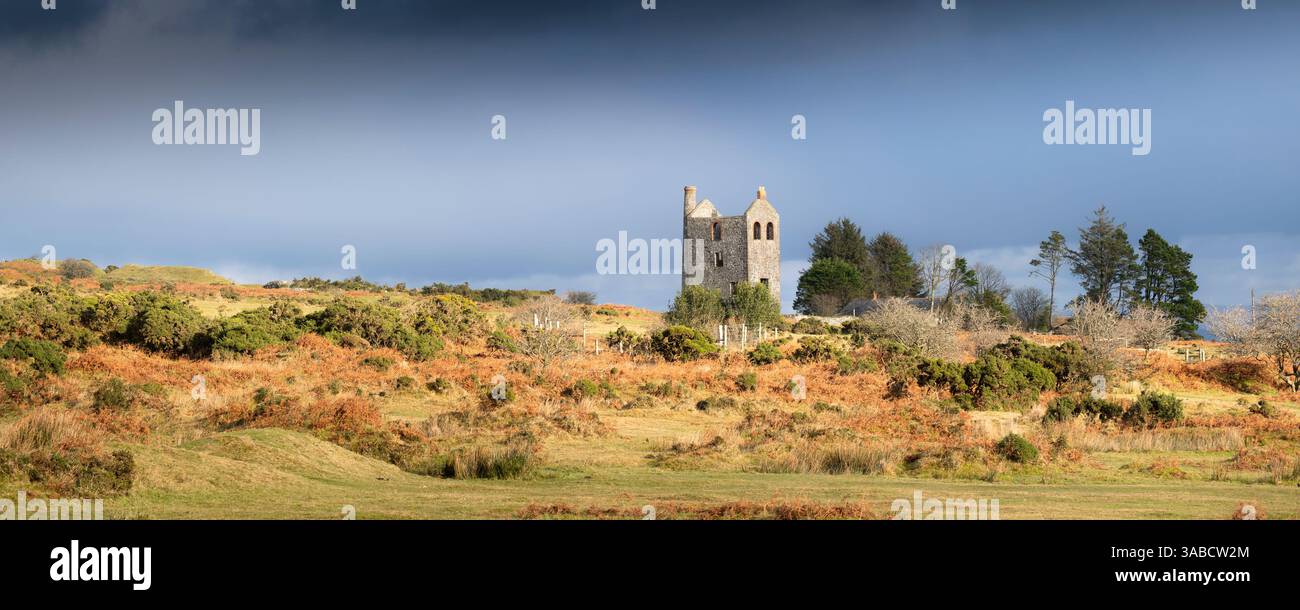 A panoramic image of the remains of the Houseman's Engine House of the ...