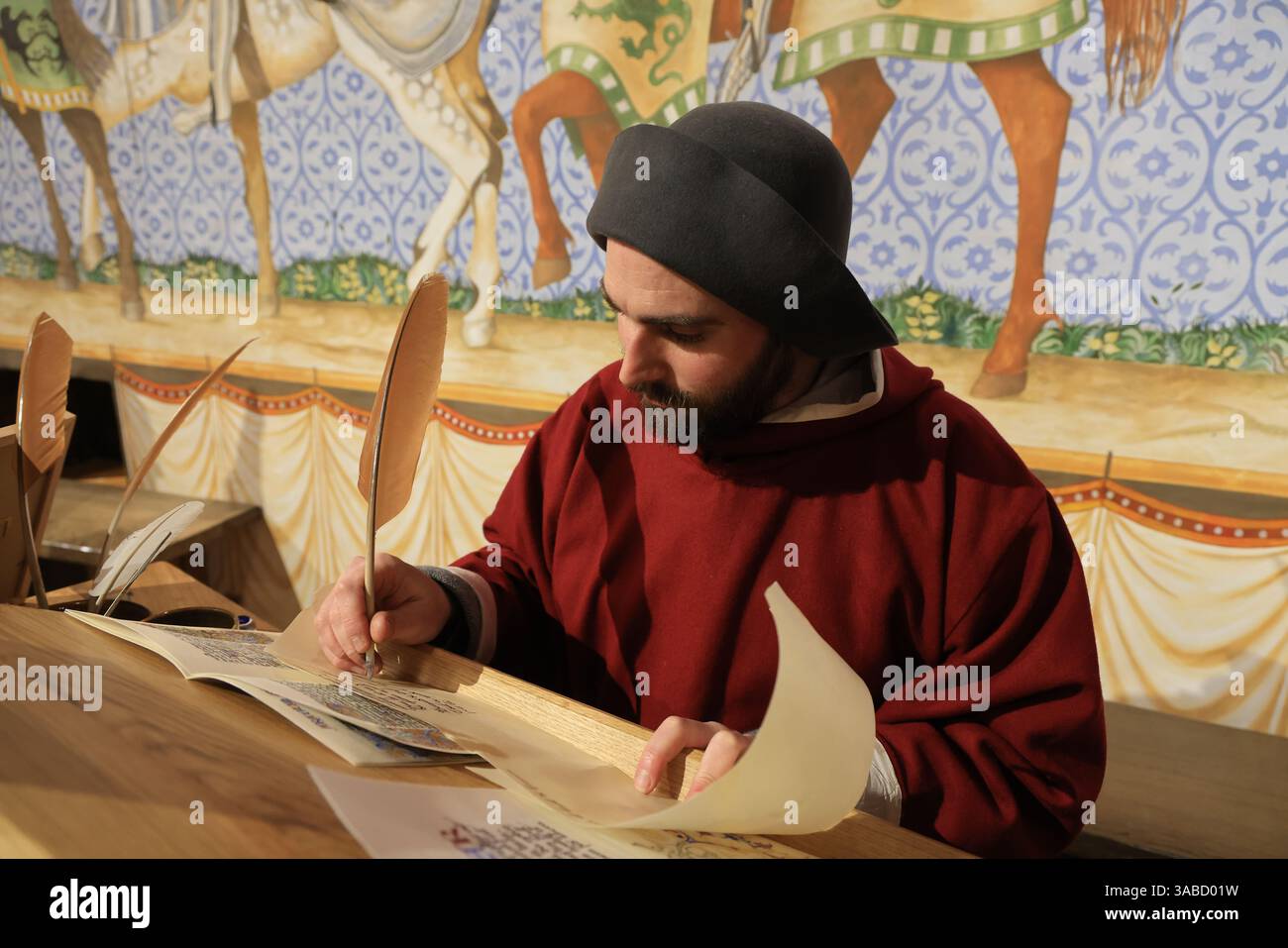 Calligraphy, illuminator and illumination (decoration executed by hand ...