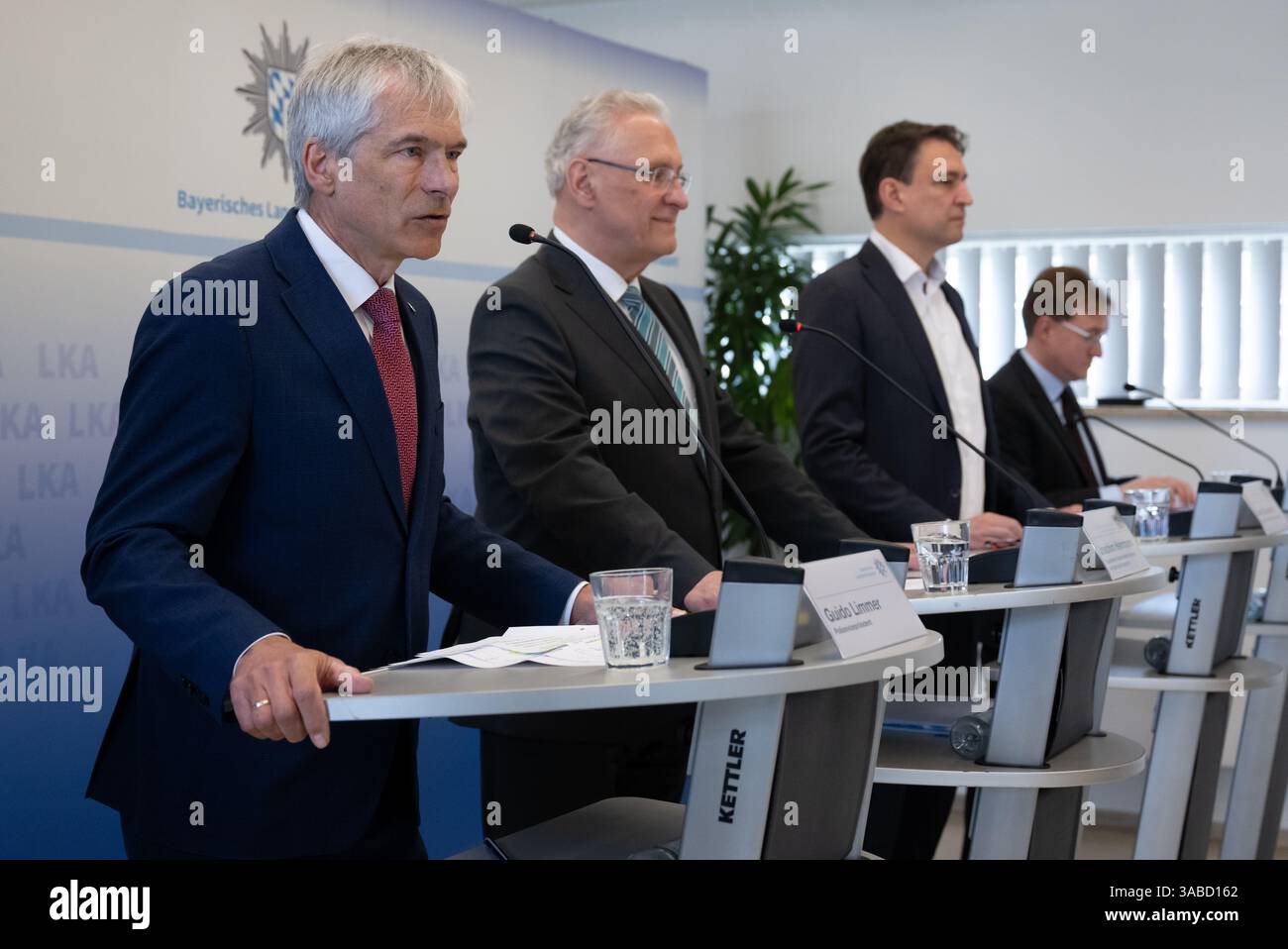 02 April 2025, Bavaria, Munich: Guido Limmer (l-r), Vice President of ...