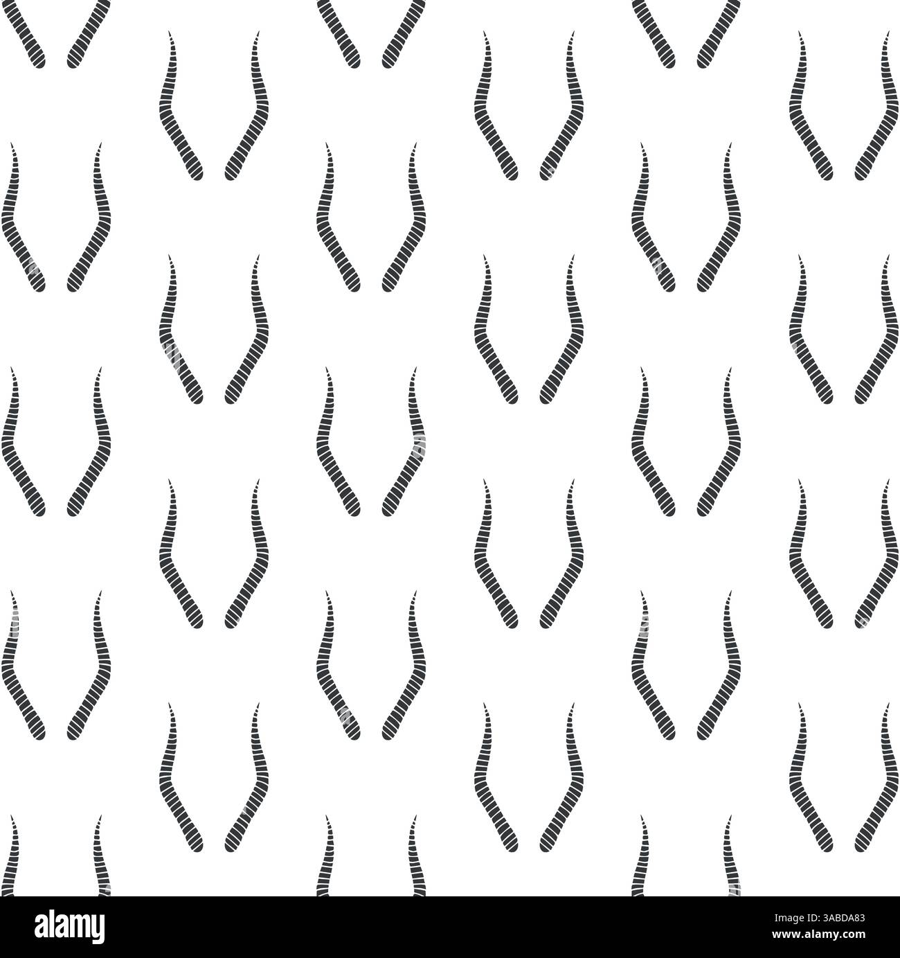 Vector seamless pattern of antelope horns Stock Vector Image & Art - Alamy