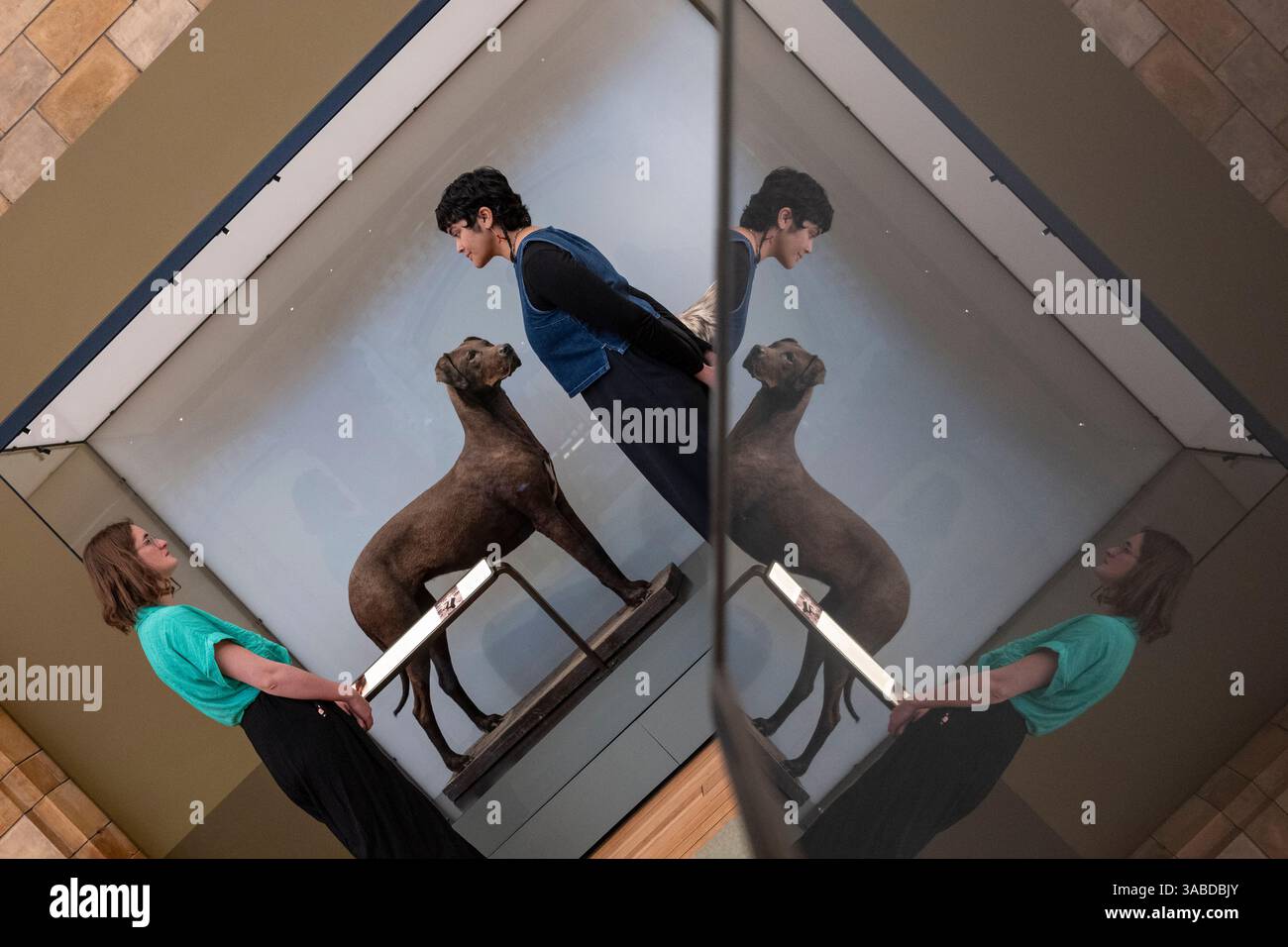 EMBARGOED to 8pm 2 April 2025. London, UK. 2 April 2025. Staff members ...