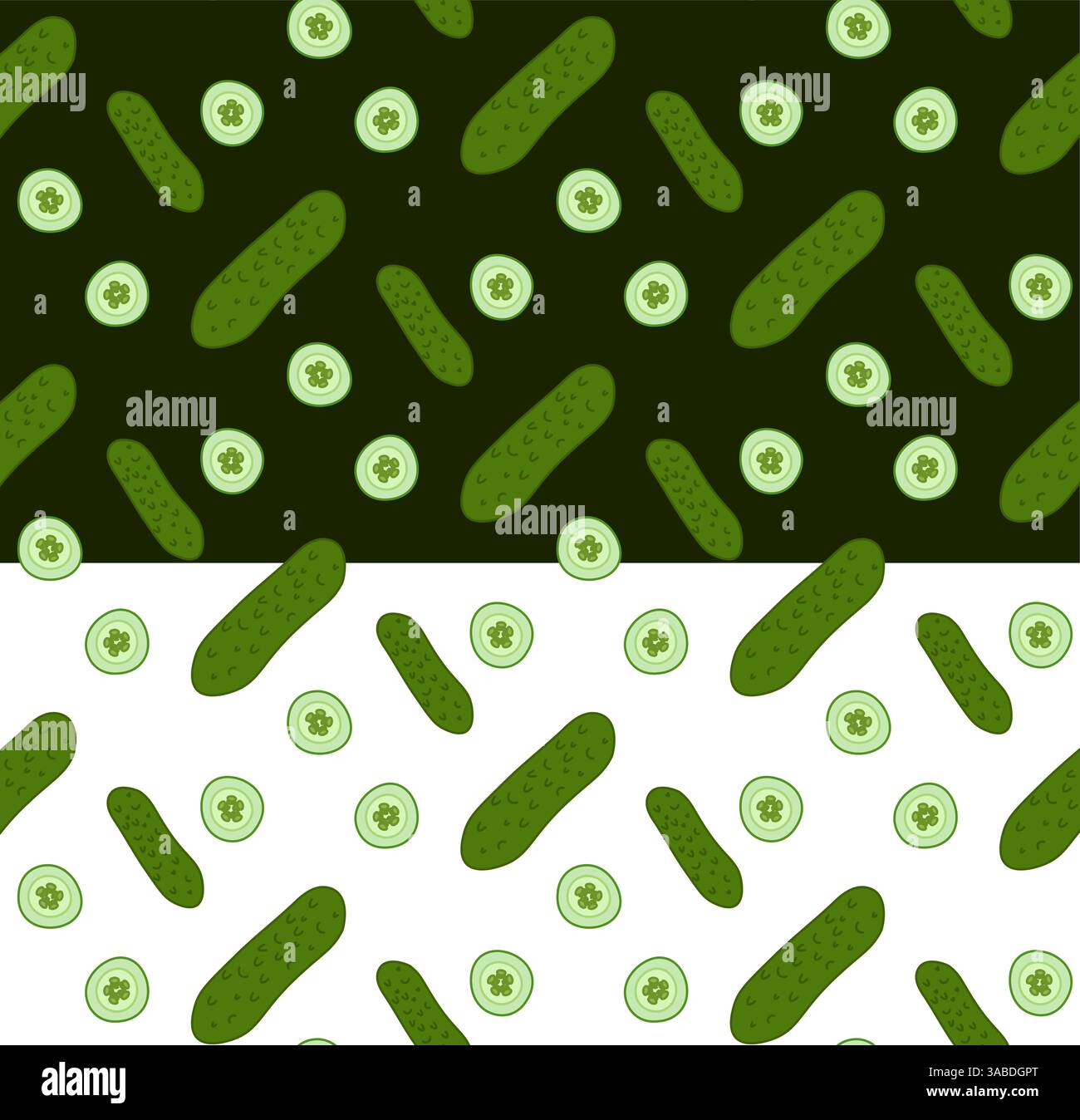 Cucumbers pattern seamless. Vector flat illustration. art for food ...
