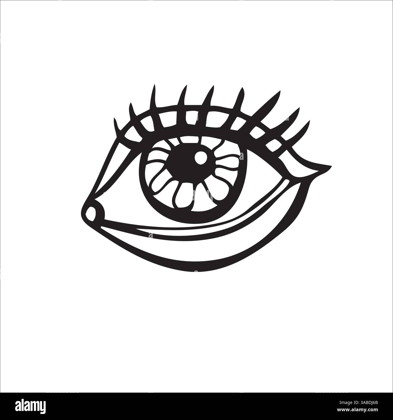 Human eye logo stylized hi-res stock photography and images - Alamy