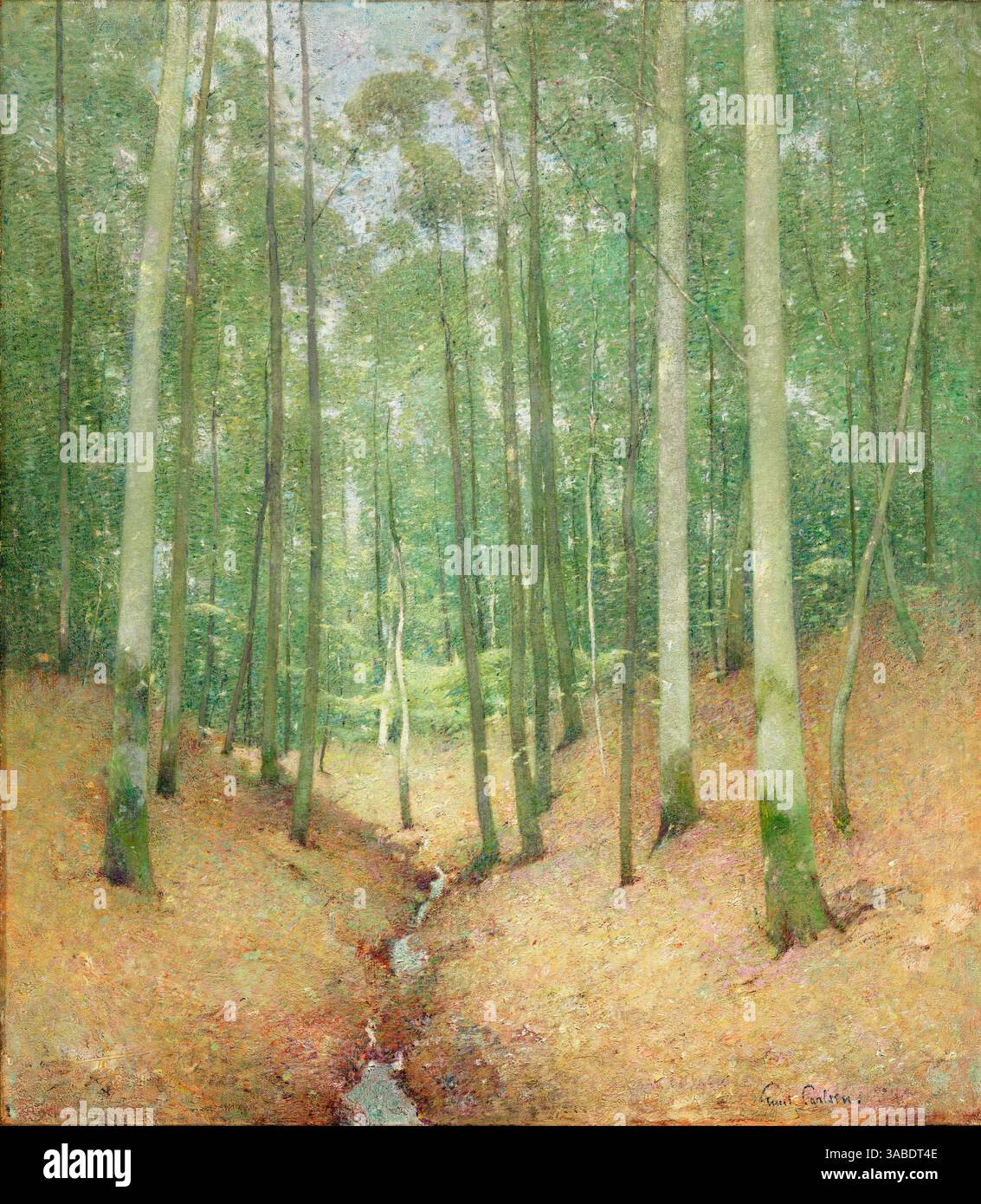 Wood Interior. Emil Carlsen. c. 1910 Stock Photo - Alamy