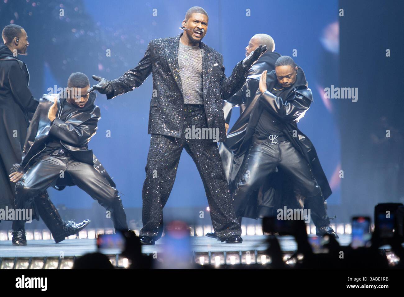 London, UK. 01 Apr 2025. American singer-songwriter Usher (born Usher ...