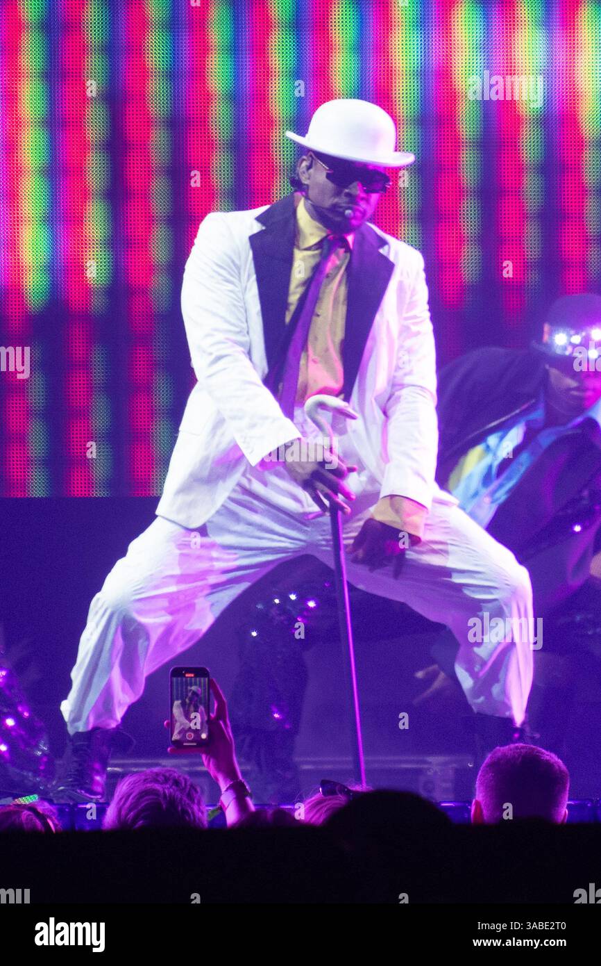 London, UK. 01 Apr 2025. American singer-songwriter Usher (born Usher ...