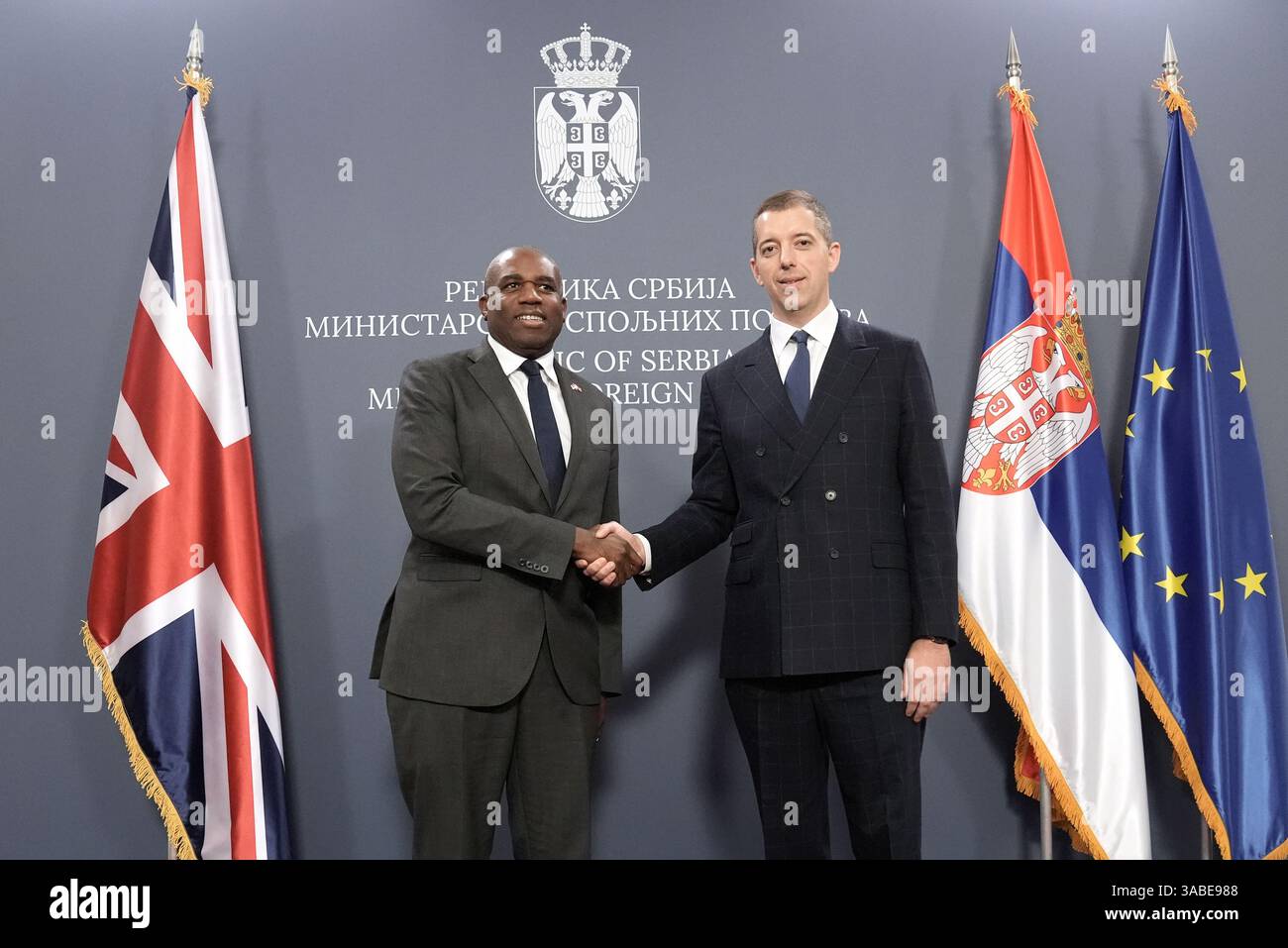 Foreign Secretary David Lammy meets the Serbian Minister of Foreign ...