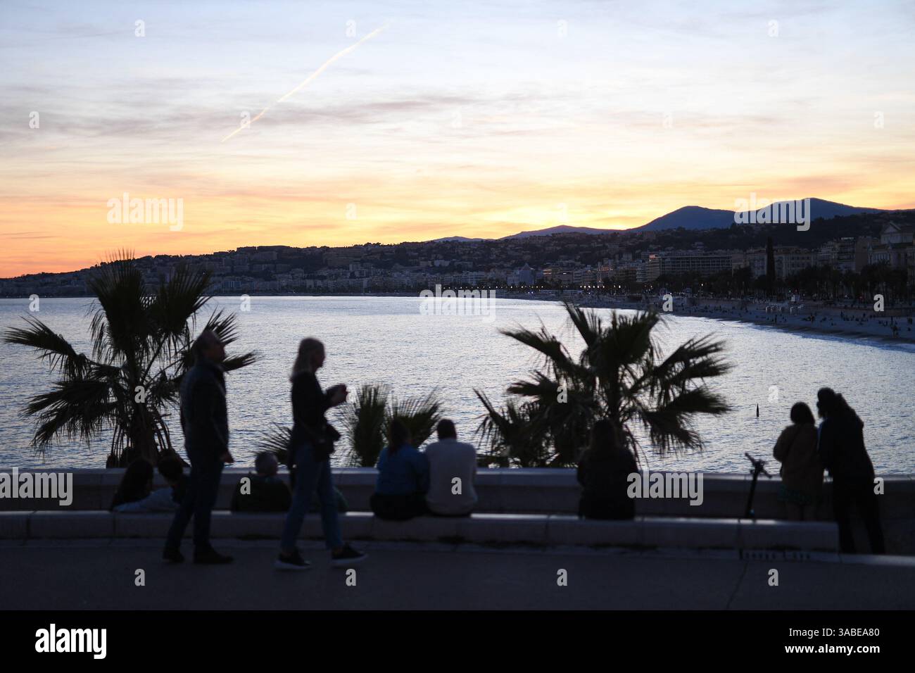 Nice, France. 30th Mar, 2025. La promenade des Anglais ou Prom est une ...