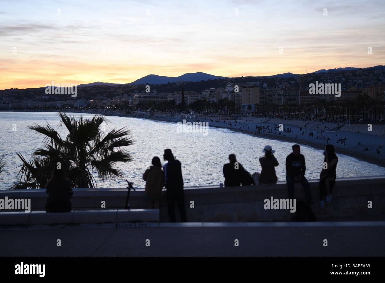 Nice, France. 30th Mar, 2025. La promenade des Anglais ou Prom est une ...