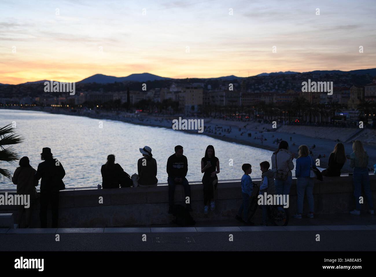 Nice, France. 30th Mar, 2025. La promenade des Anglais ou Prom est une ...