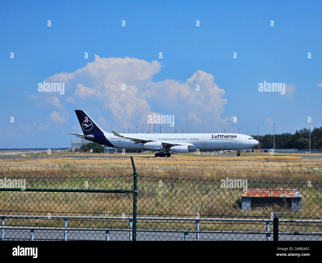 Frankfurt, Hessen, Germany - August 13 2024: Lufthansa, Airbus A340-313 ...