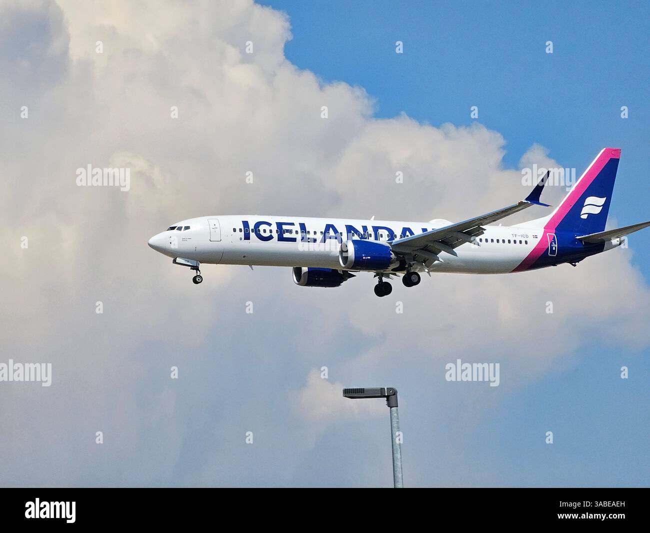 Frankfurt, Hessen, Germany - August 13 2024: Icelandair Boeing 737 MAX ...