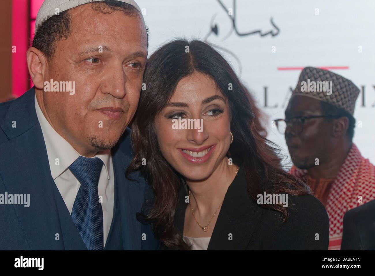 Paris, France. 06th Mar, 2025. Imam Chalghoumi and Shannon Seban attend ...