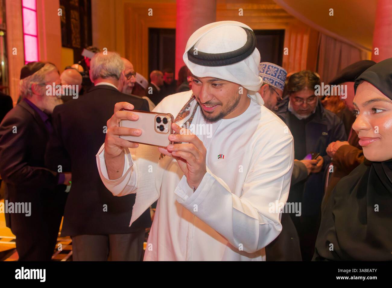 Paris, France. 06th Mar, 2025. Iftar de la Paix at Hotel du ...