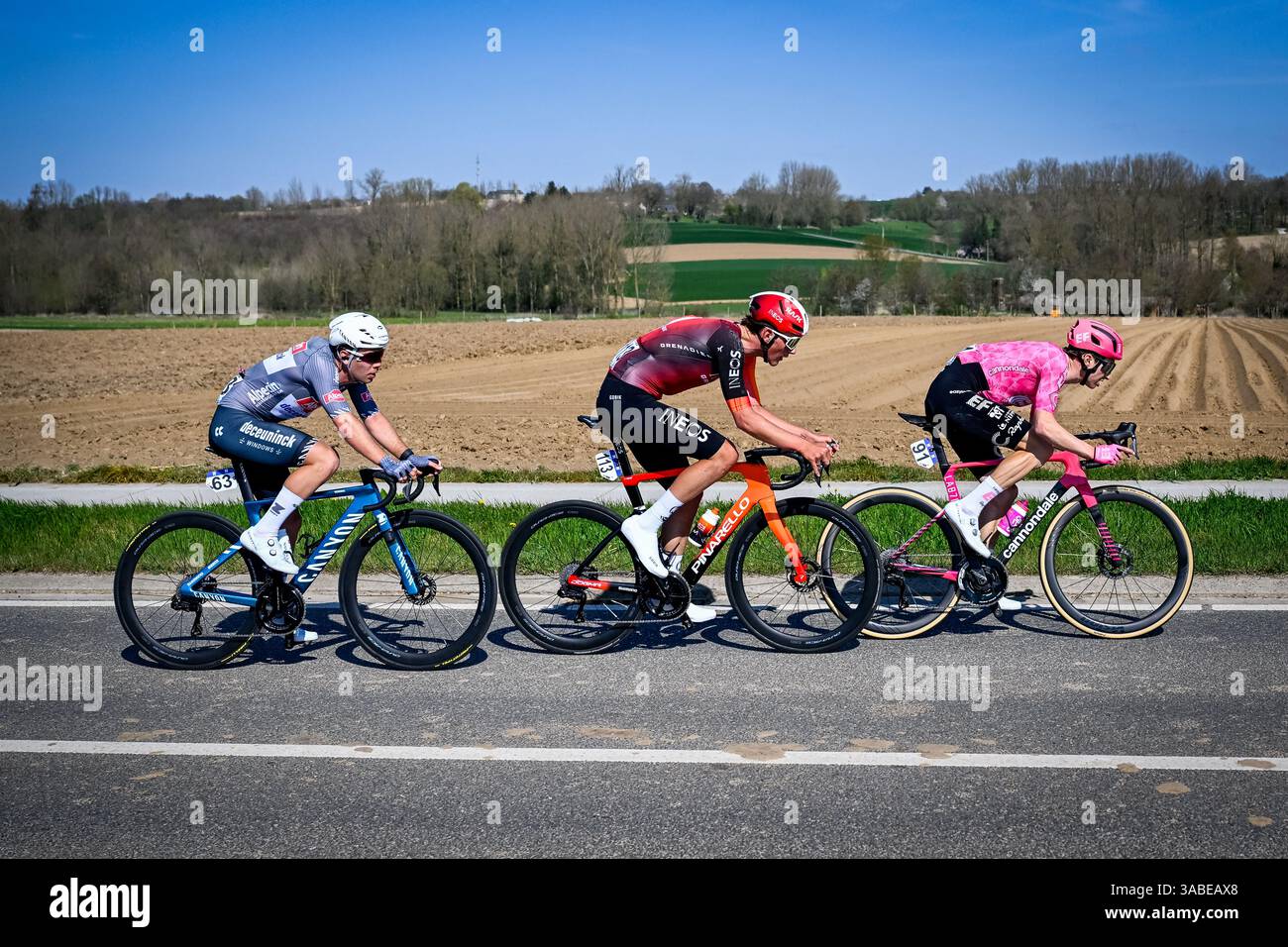 Waregem, Belgium. 02nd Apr, 2025. Belgian Fabio Van Den Bossche of ...