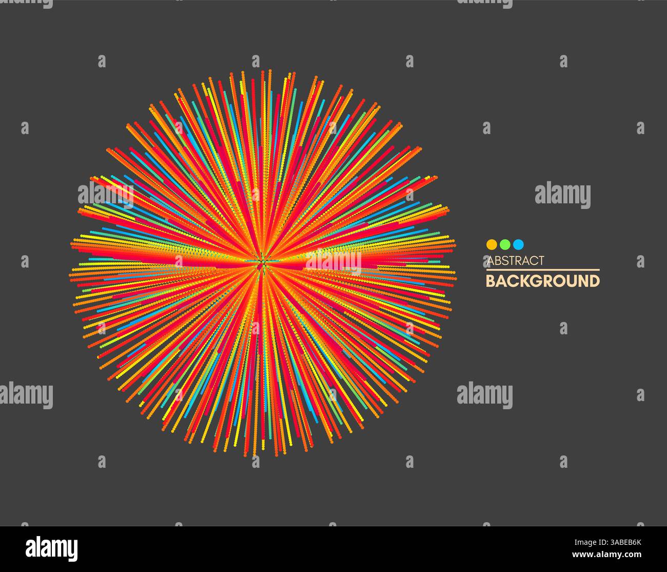 Abstract sphere. Array with dynamic particles. Modern science and technology element. Vector ...