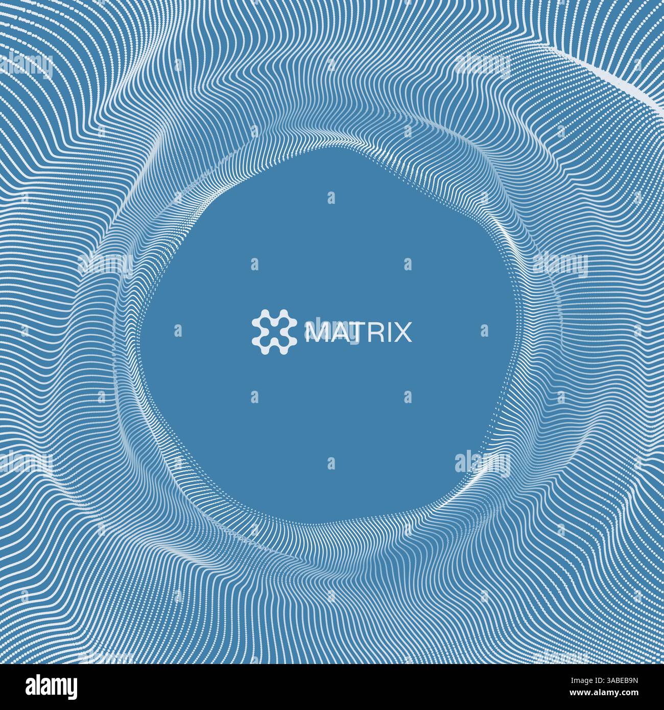 Tunnel. Array with Dynamic Particles. Futuristic Style. Cyberspace Grid. 3D Vector Illustration ...