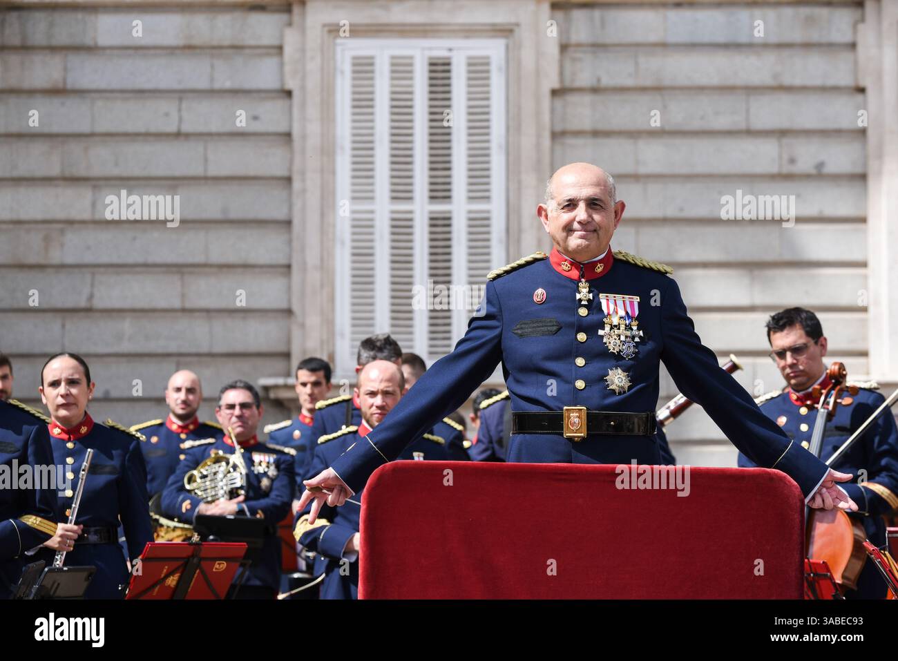 Madrid, Spain - April 2nd, 2025. Concert of the Royal Guard’s ...