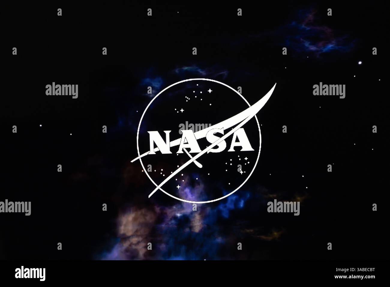NASA logo with space background. Space travel concept. Copenhagen ...