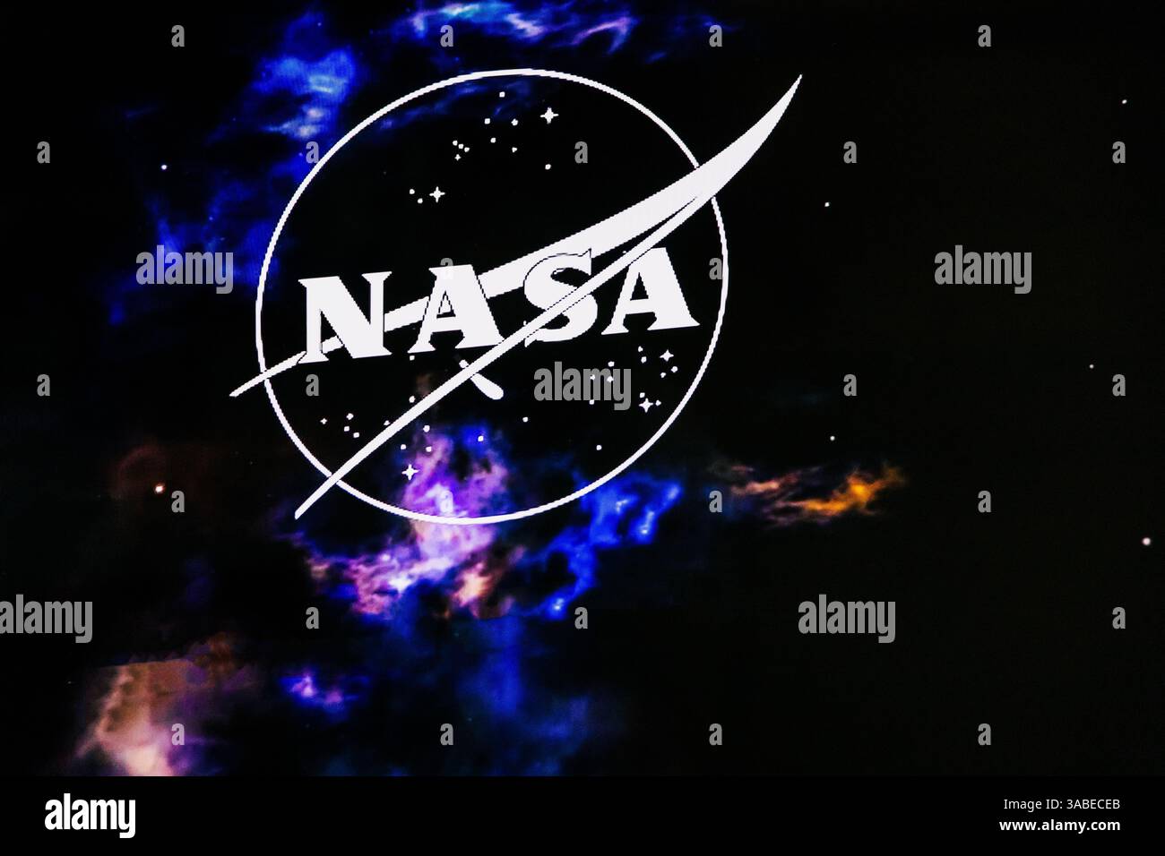 NASA logo with space background. Space travel concept. Copenhagen ...