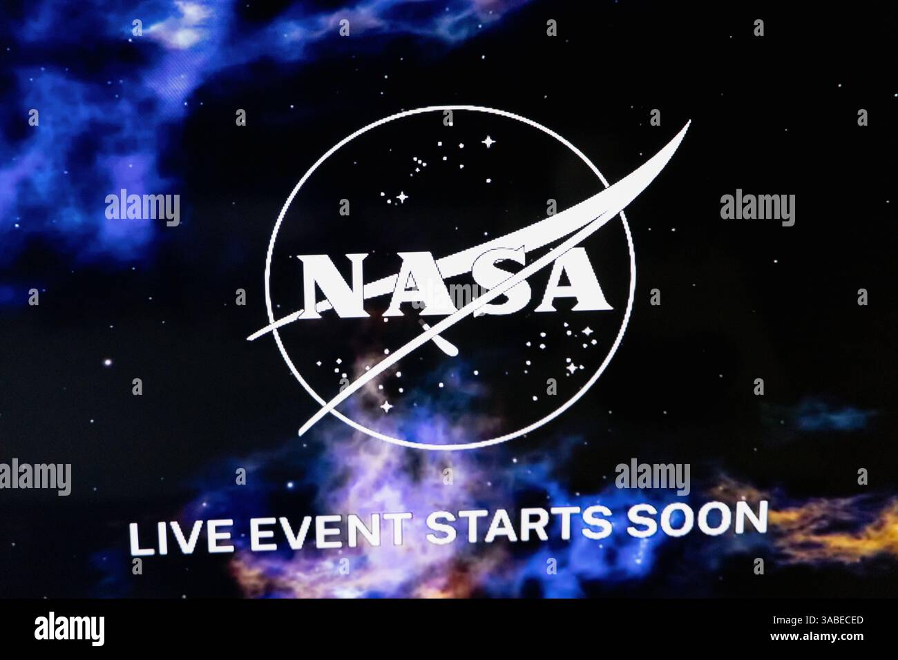 NASA logo with space background. Space travel concept. Copenhagen ...