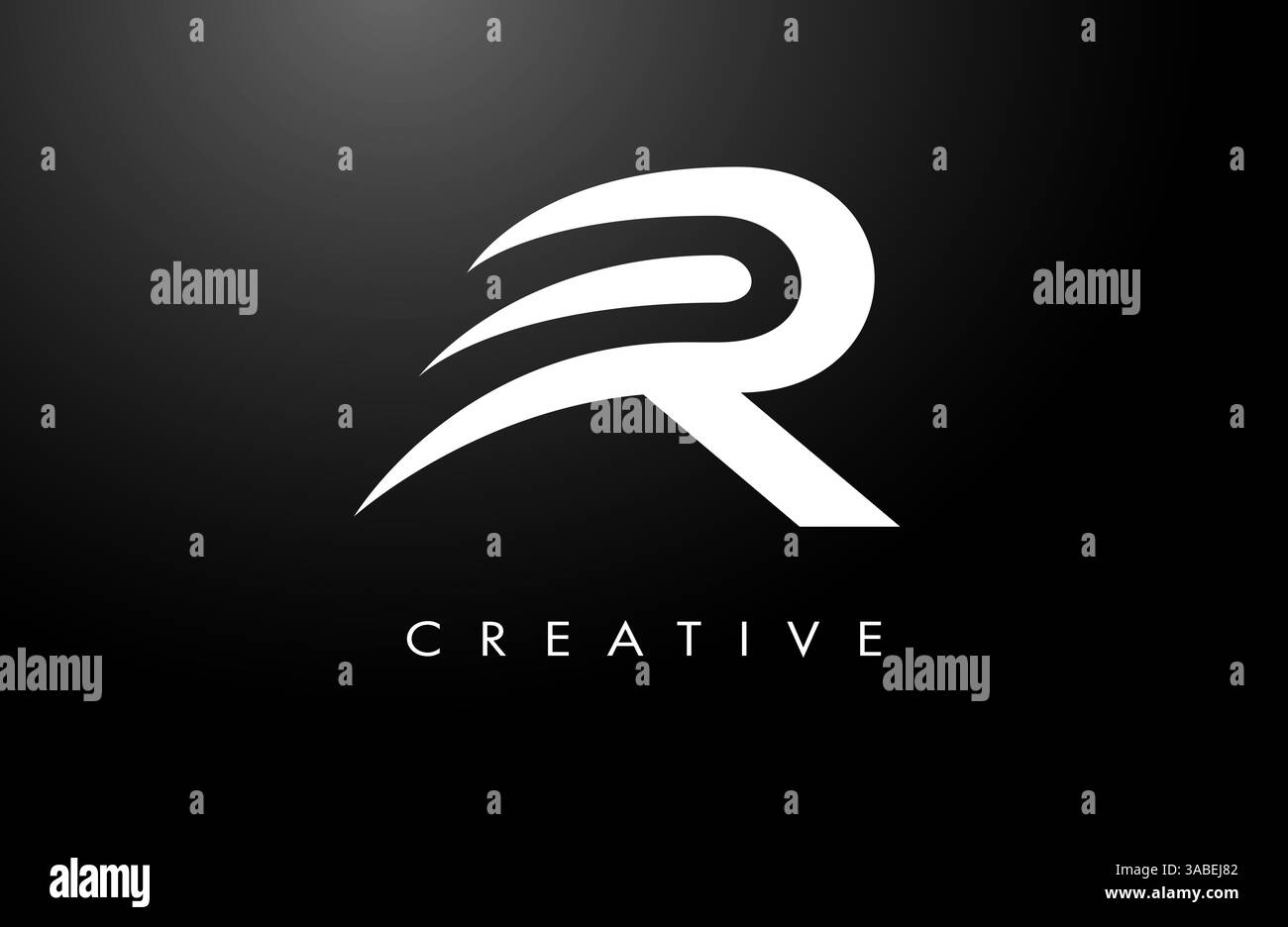 R Bold letter logo design icon. Modern trendy creative R letter concept ...