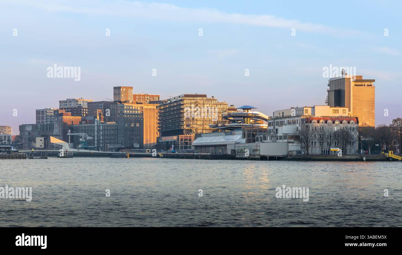 Rotterdam, the Netherlands. 02 February 2025. View of the skyscrapers ...