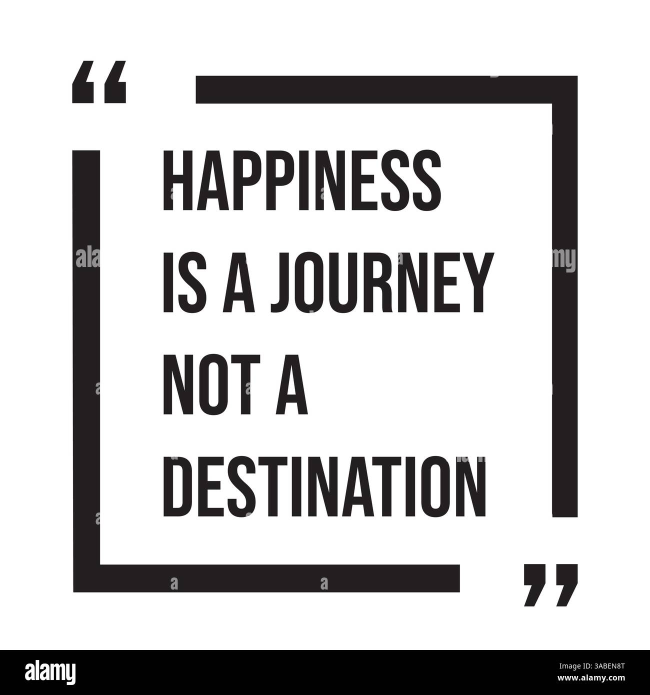 Happiness is a journey not a destination inspirational design quote ...