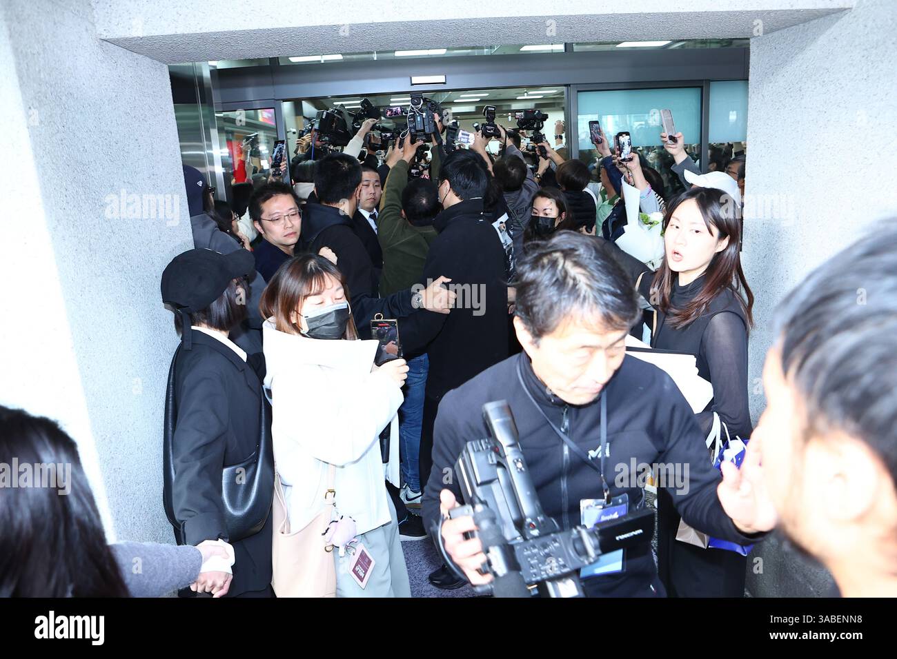 TAIPEI, CHINA - APRIL 2, 2025 - Japanese actor Takuya Kimura arrives at ...