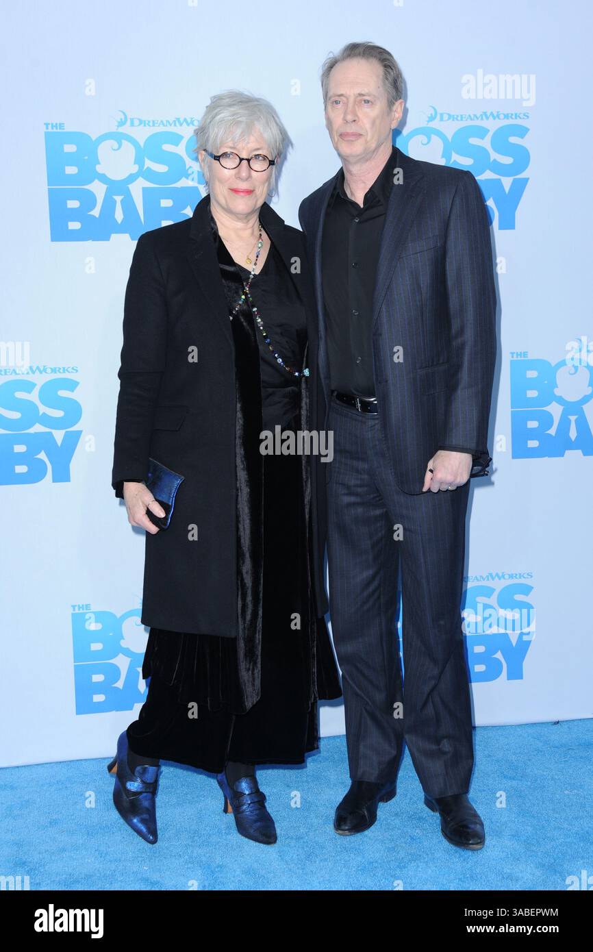 NEW YORK, NY - MARCH 20: Jo Andres, Steve Buscemi attends 'The Boss ...