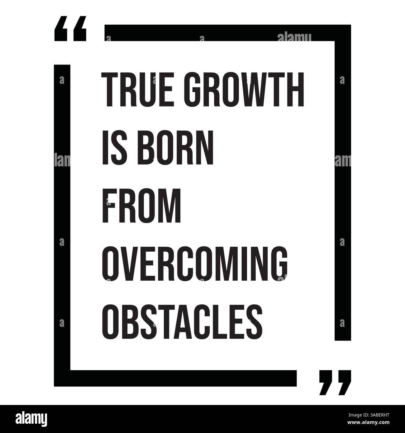 True growth is born from overcoming obstacles inspirational design ...