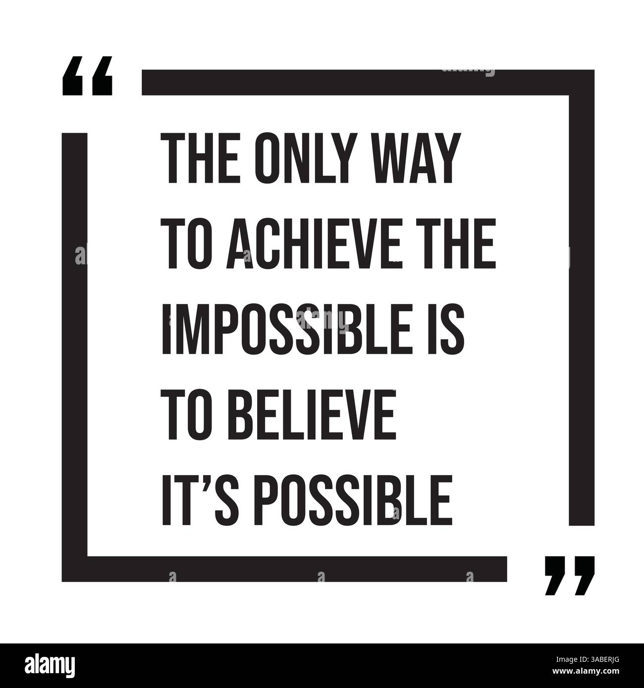 Achieve the impossible Stock Vector Images - Alamy