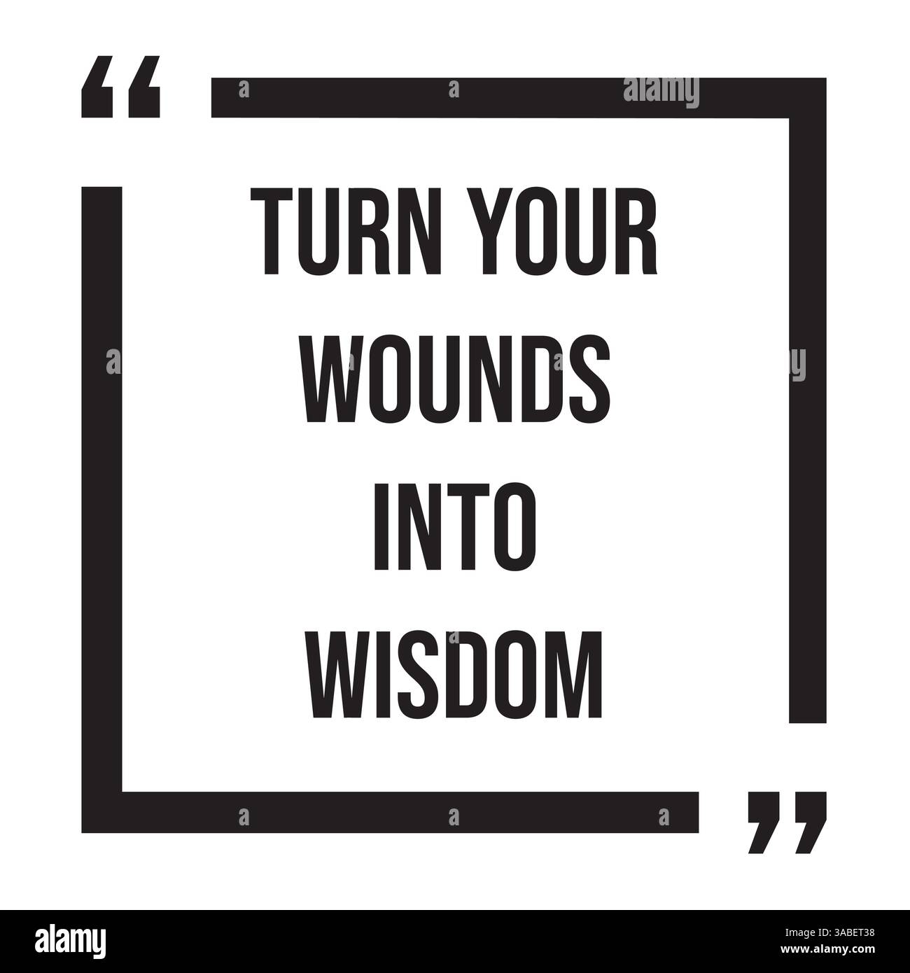 Turn your wounds into wisdom inspirational design quote, motivational ...