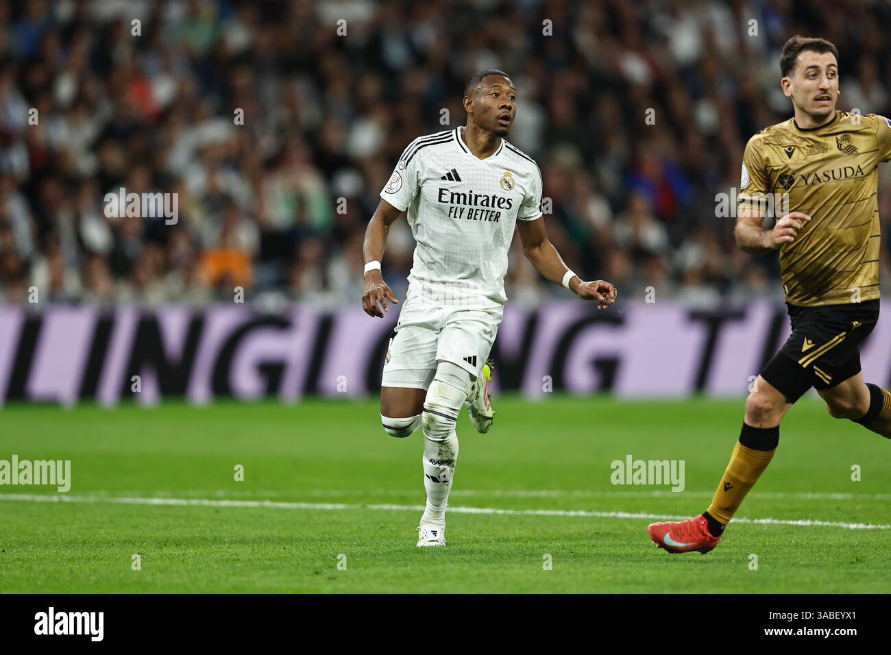 Madrid, Spain. 1st Apr, 2025. David Alaba (Real) Football/Soccer ...