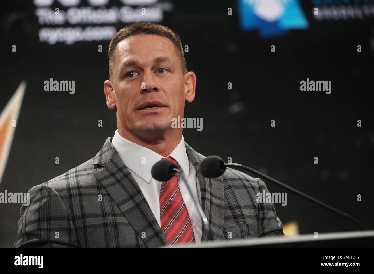 NEW YORK, NY - MARCH 16: News conference to officially announce that ...