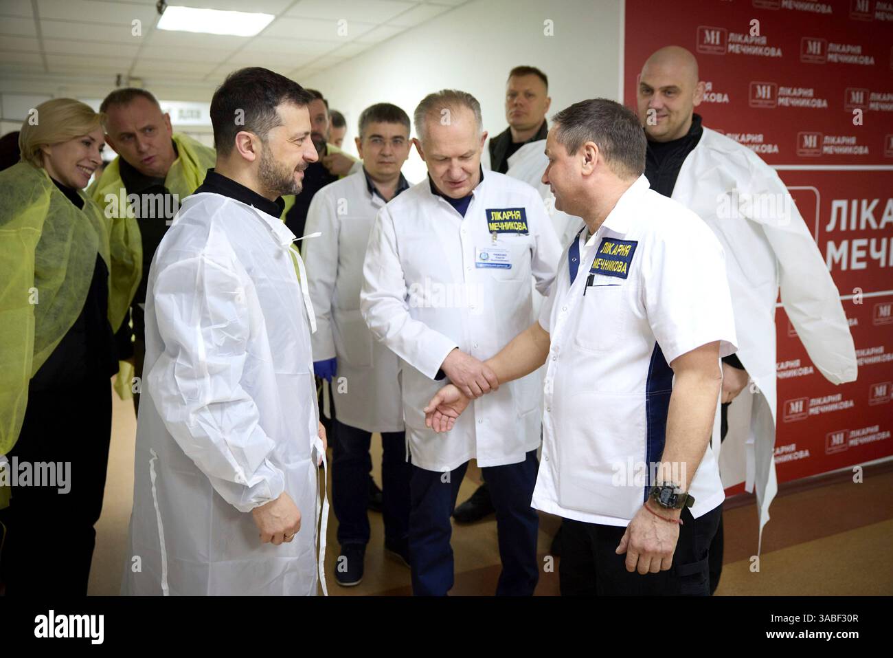 Dnipro, Ukraine. 02nd Apr, 2025. Ukrainian President Volodymyr ...