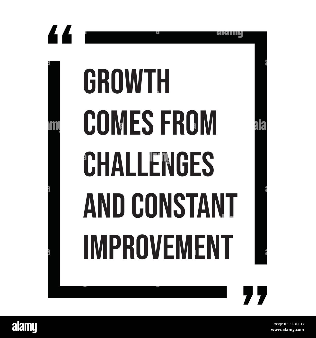 Growth comes from challenges and constant improvement inspirational ...