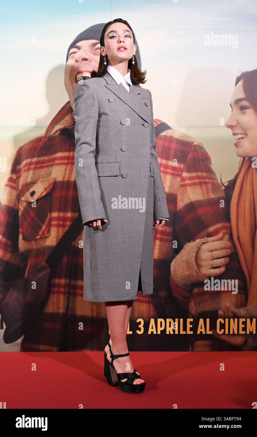 Milan, . 02nd Apr, 2025. Milan, Italy LA VITA DA GRANDI film photocall ...