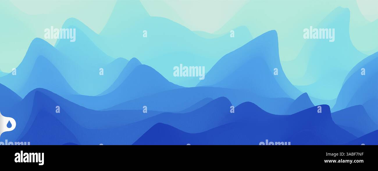 Blue abstract ocean seascape. Sea surface. Water waves. Nature ...