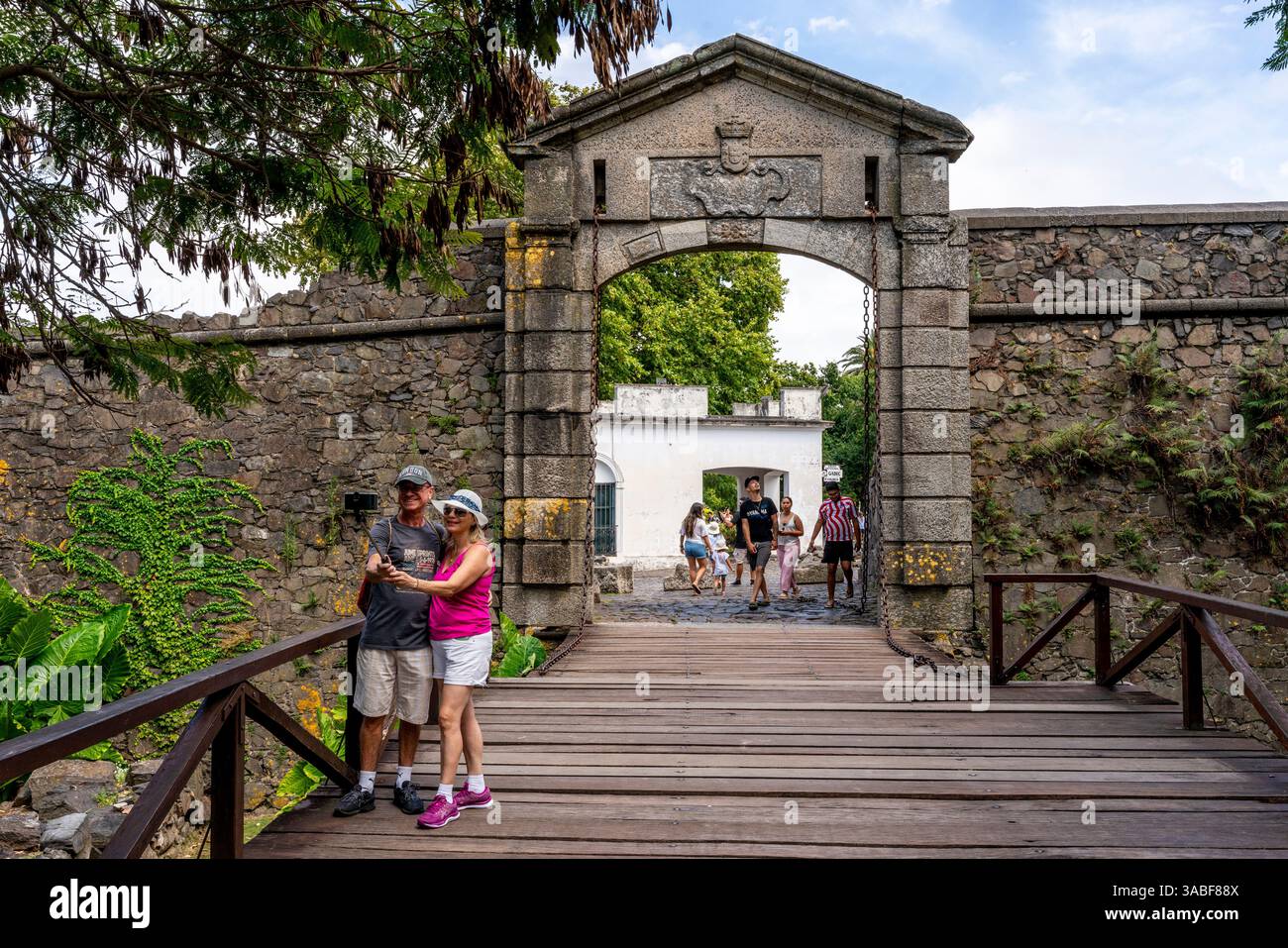 The Porton de Campo and Wooden Drawbridge, Colonia del Sacramento ...