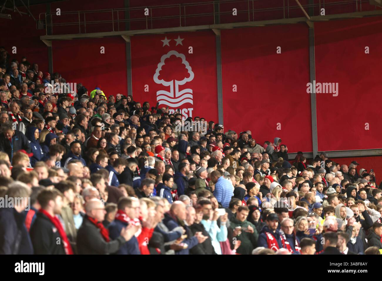 Nottingham, UK. 01st Apr, 2025. Nottingham Forest fans at the ...