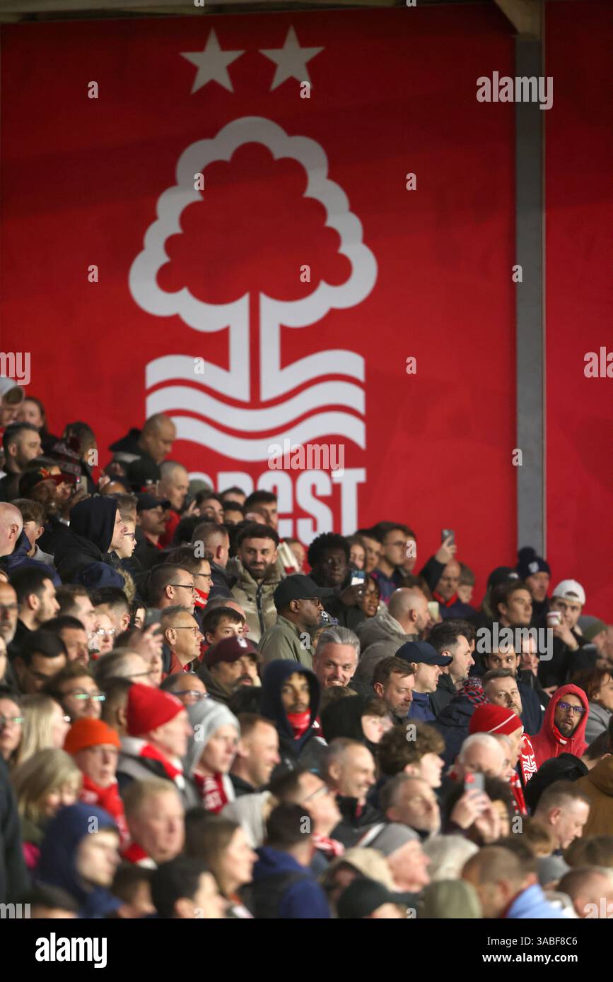 Nottingham, UK. 01st Apr, 2025. Nottingham Forest fans at the ...