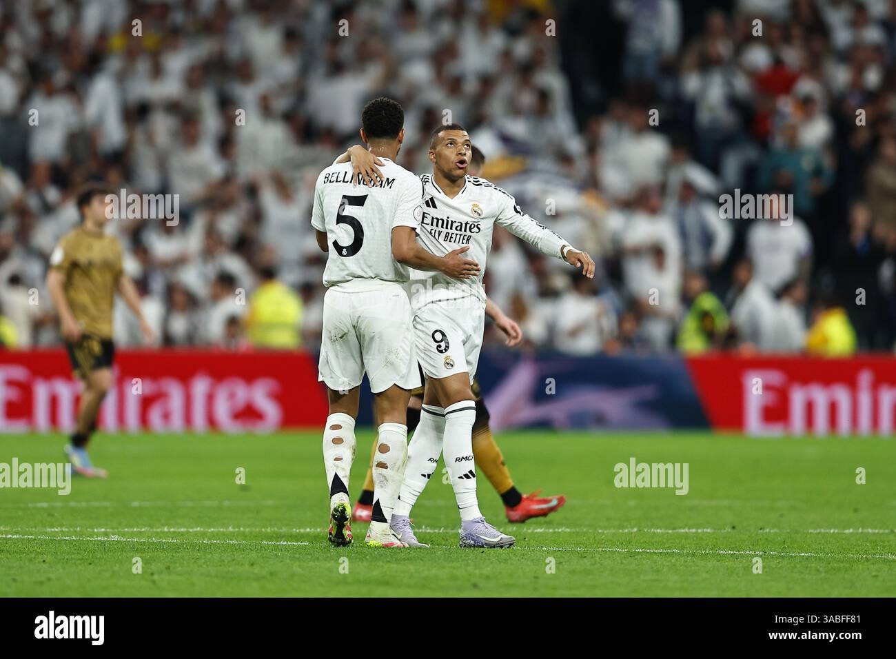 (L-R) Jude Bellingham, Kylian Mbappe (Real), APRIL 1, 2025 - Football ...