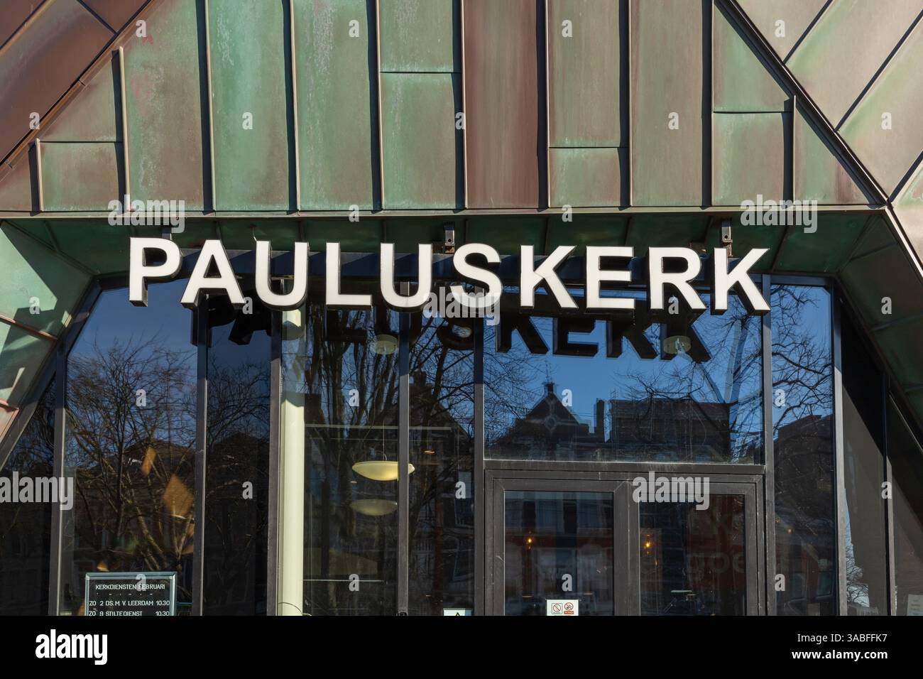 Rotterdam, the Netherlands. 02 February 2025. Pauluskerk Rotterdam logo ...