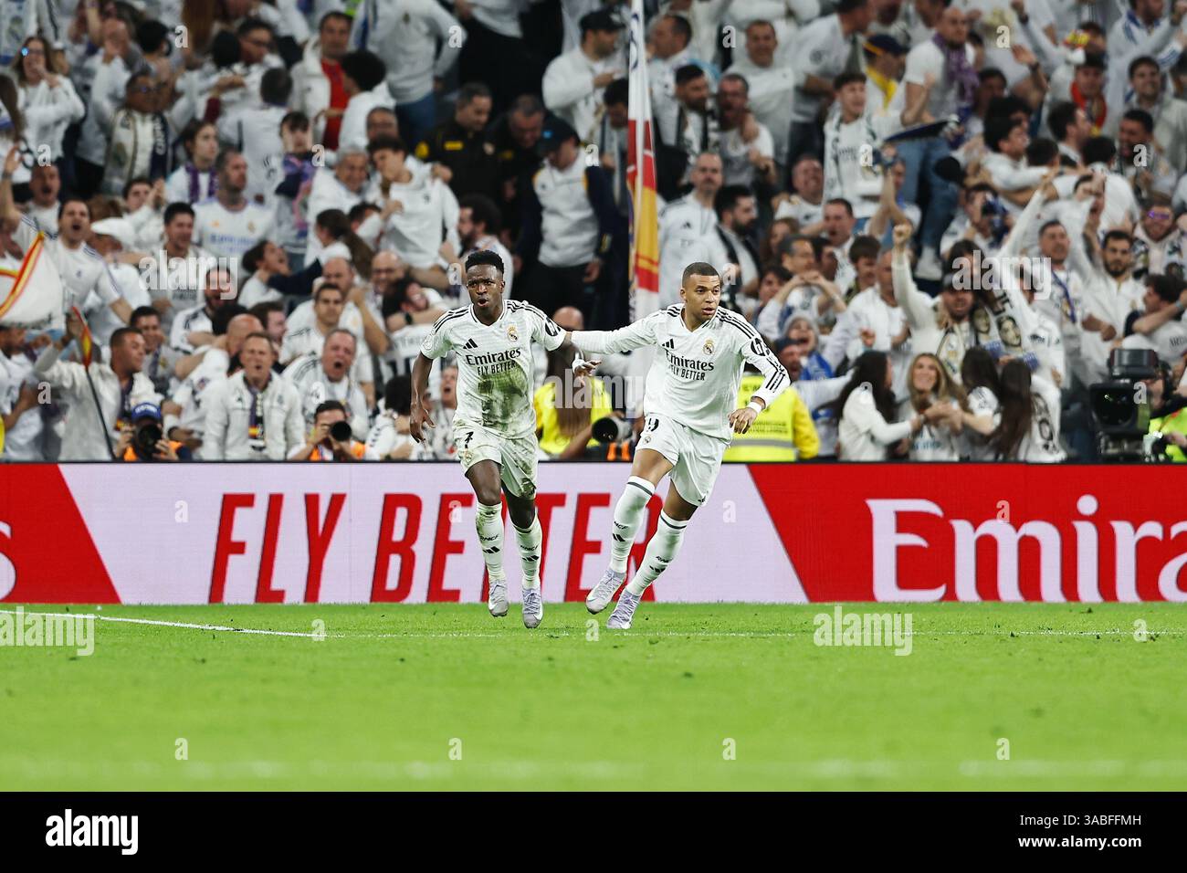 (L-R) Vinicius Junior, Kylian Mbappe (Real), APRIL 1, 2025 - Football ...